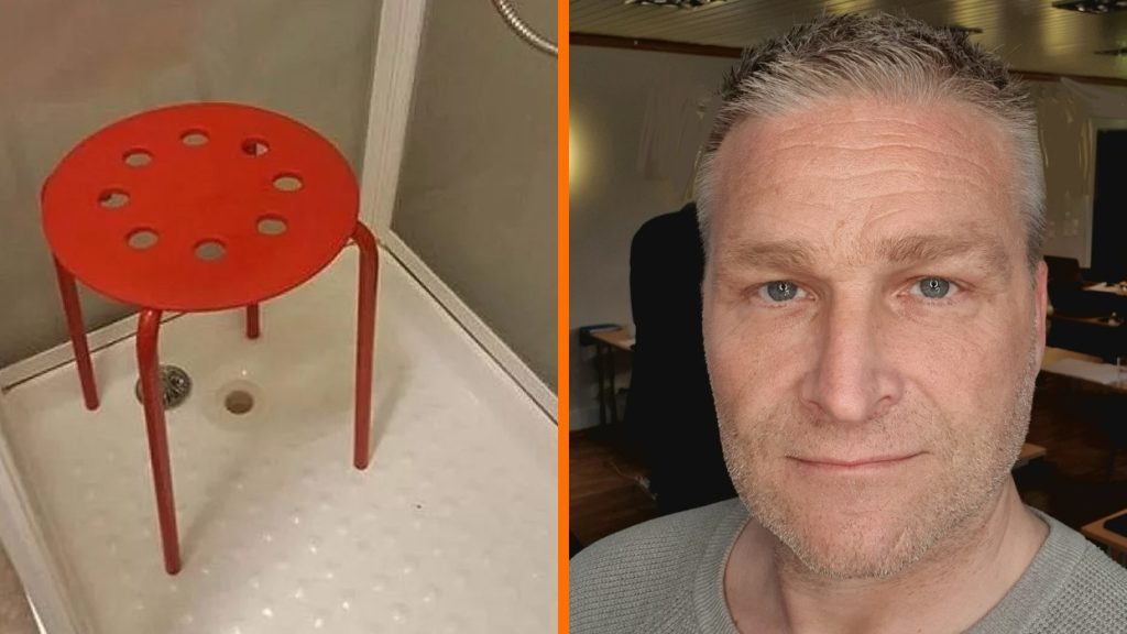 Badkamer Ramp: Man's linker bal komt vast te zitten in gaten van IKEA ...