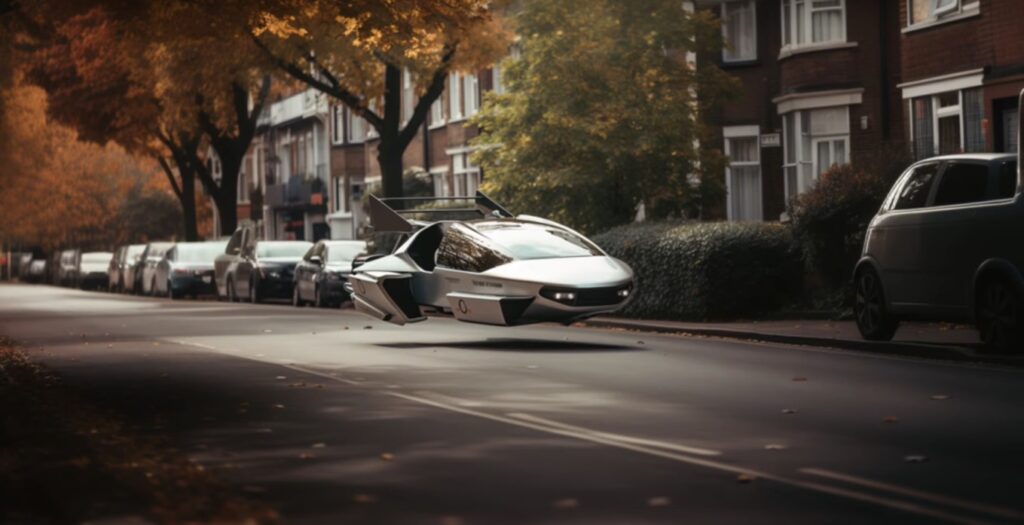 AI Voorspelt: Auto's van de Toekomst Vliegen