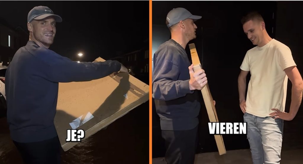 Giel van StukTV geeft Ajax-vriend een pijnlijk cadeautje