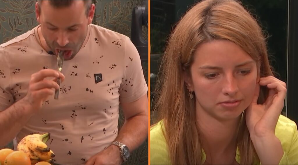 LLDL deelneemster Demi wordt gek van irritatie door aan alles likkende date