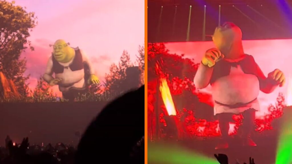Shrek Steelt de Show op Rave: Een Onvergetelijke Visual Trip