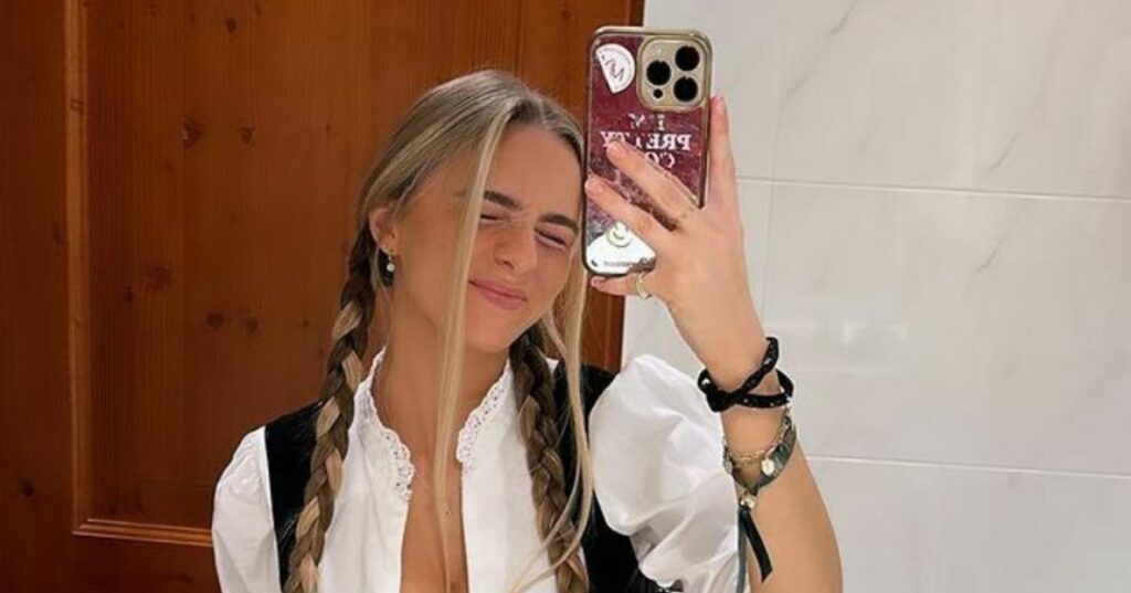 Met Lies Zhara in een dirndl wordt je wintersportervaring direct warmer
