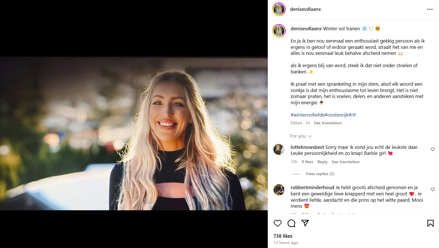 Denise van der Laan stuk na pijnlijke Winter Vol Liefde-exit