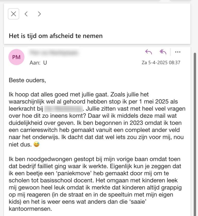 Bier en waffels als afscheid cadeau voor deze basisschoolleraar