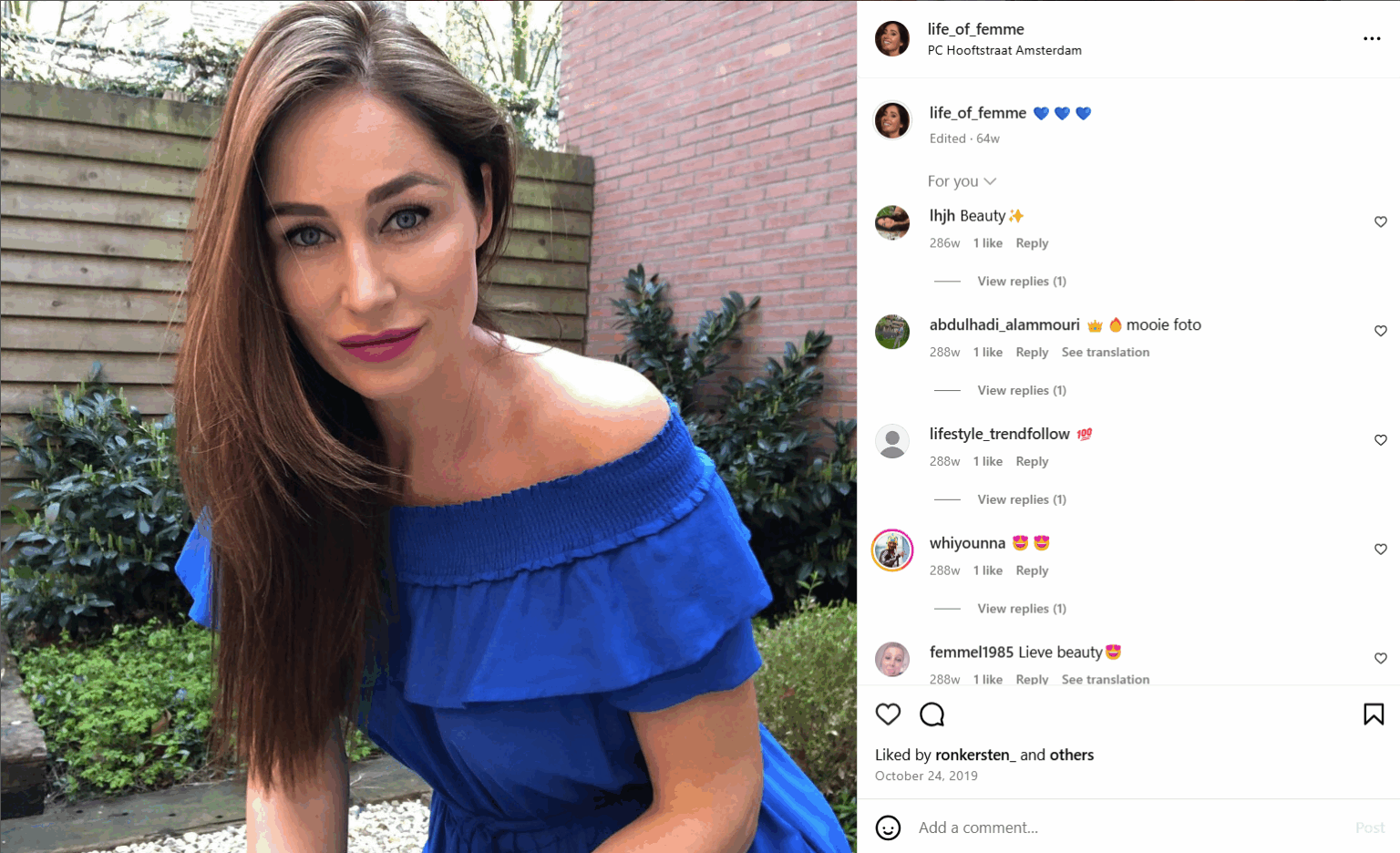 MAFS-Femke blijkt haar Instagram vol met fijne plaatjes te hebben staan