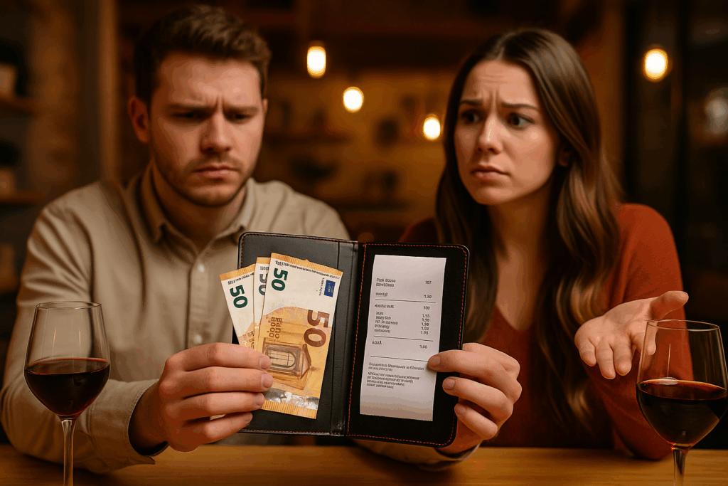 Tinderdate wil ineens toch de rekening splitten nadat hij blauwtje ...