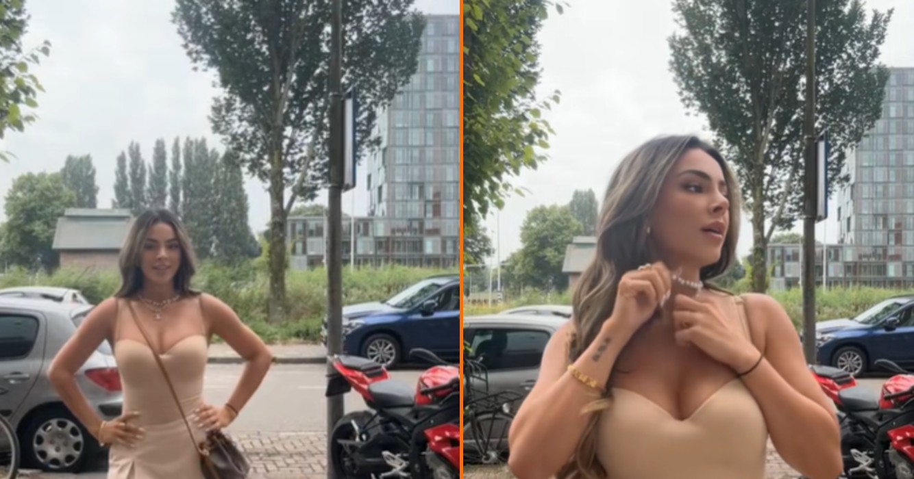 Influencer wil 'fit check' doen maar krijgt te maken met boze buurvrouw